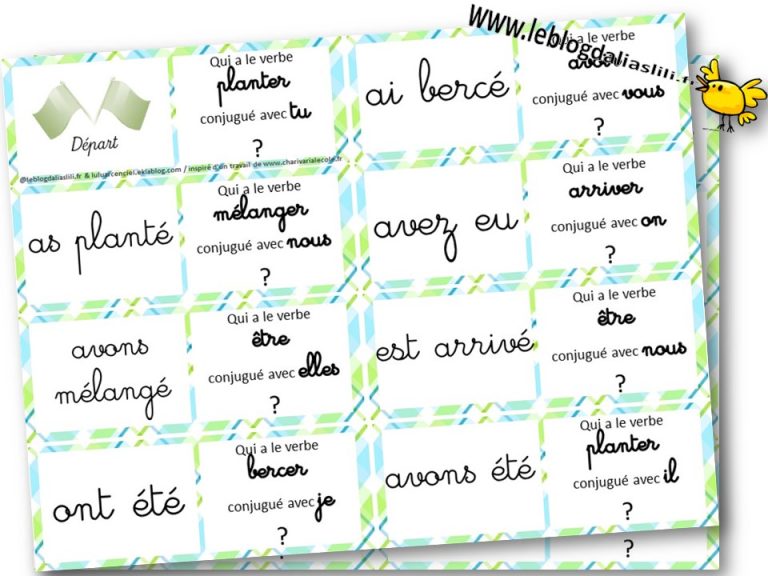 des jeux en conjugaison - My Blog - le blog d'Aliaslili
